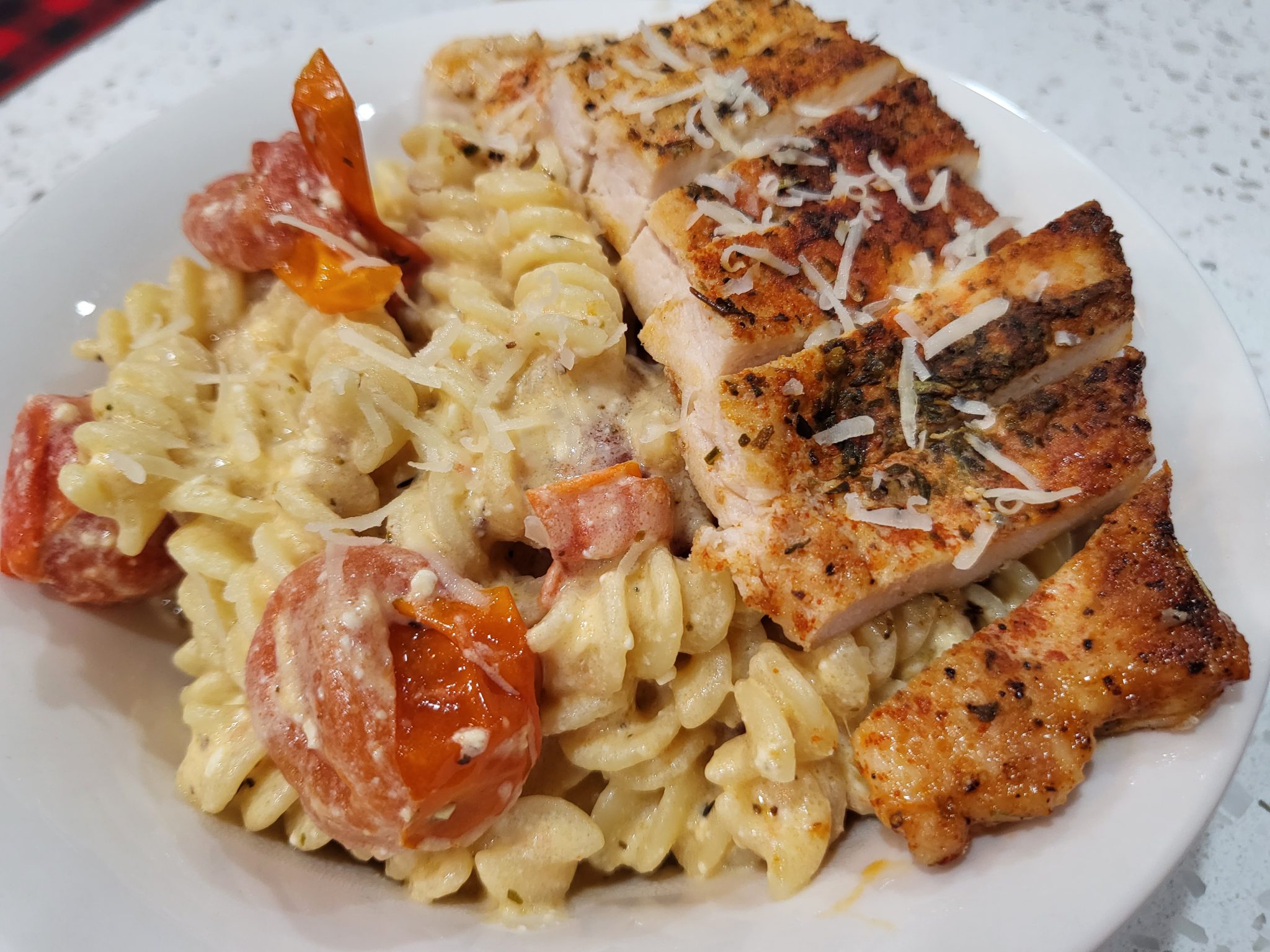 Creamy Feta Pasta with Chicken – Slow Down Live Simply